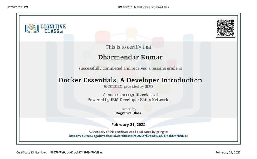 Portfolio - Dharmendar Kumar